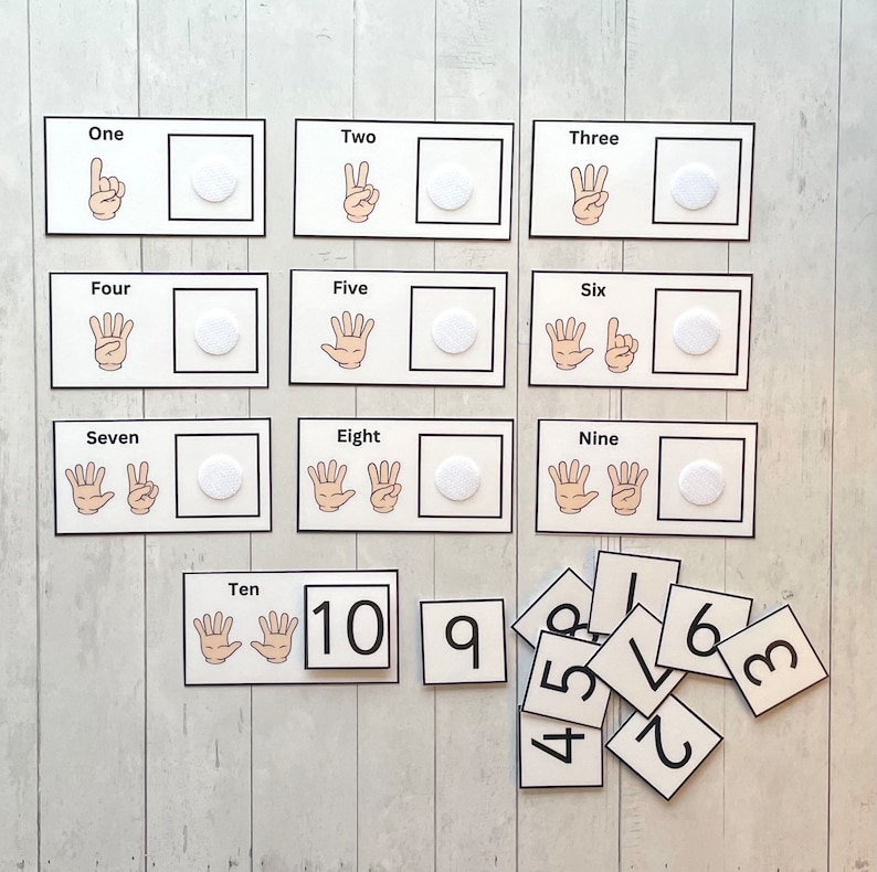 Number Matching- Task Box Activity Set- for Preschool, Homeschool ...