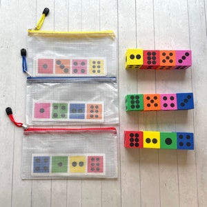 Foam Dice Patterns Bundle- Montessori Toddler, Preschool, Homeschool ...