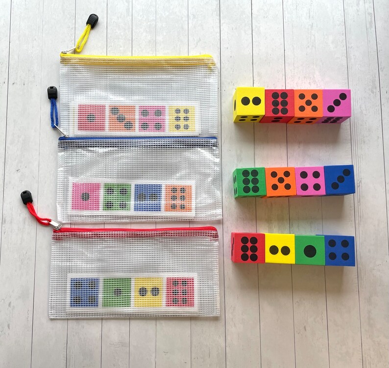 Foam Dice Patterns Bundle- Montessori Toddler, Preschool, Homeschool ...