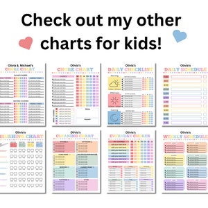 Editable Behavior Chart for Kids | Printable, Editable, Canva | Good ...