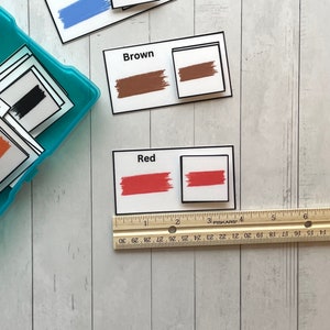 Color Matching- Task Box Activity Set- for Toddlers, Preschool ...