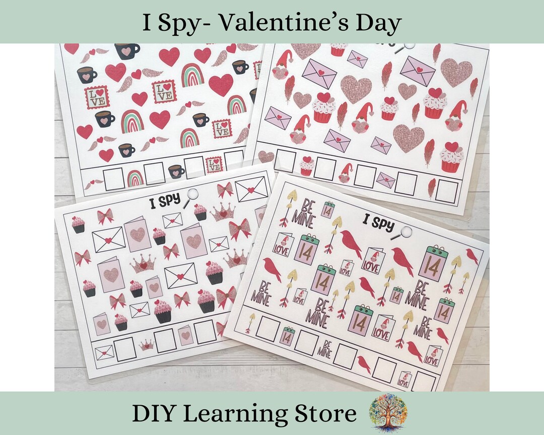 I Spy Games- Valentines Theme- Preschool- Kindergarten- Special ...