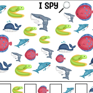 I Spy Games- Under the Sea Theme-preschool- Kindergarten- Special ...