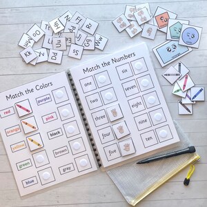 Preschool Busy Book- Montessori Learning Binder- Special Needs- Early ...