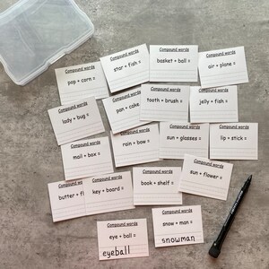 Compound Words Spelling Activity- Combining Two Words to Create a New ...