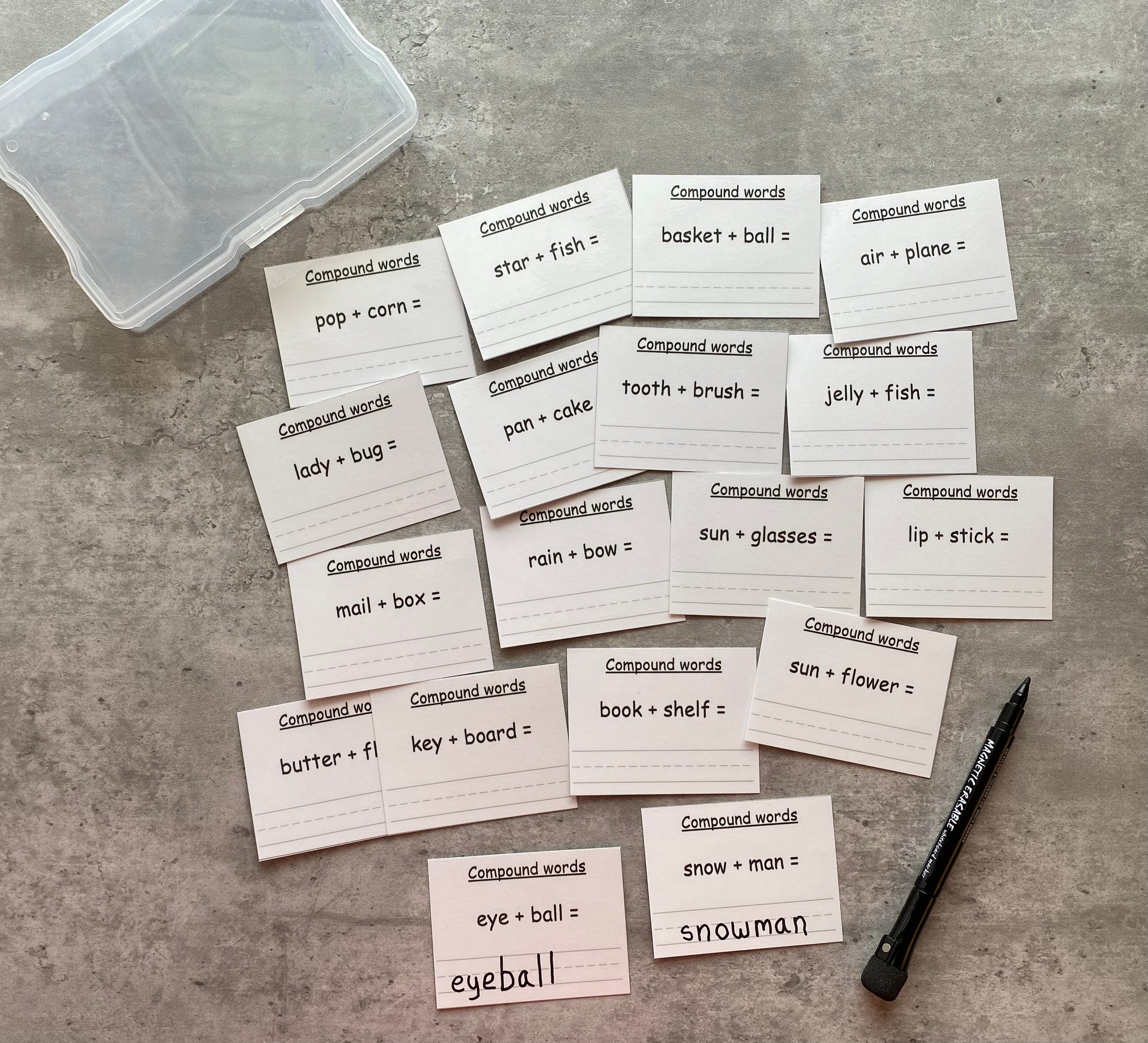 Compound Words Spelling Activity- Combining Two Words to Create a New ...
