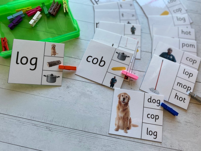 Short O Vowel Sounds Phonics Activity Set - Montessori Learning (PDF ...