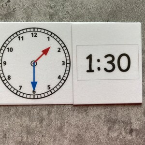 Analog Clock Matching- Math Life Skills Activity Set- Montessori ...
