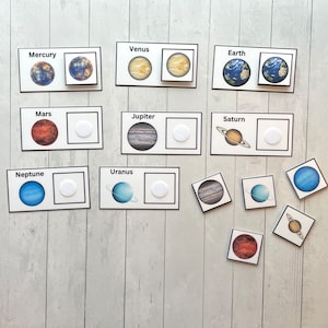 Planet Matching- Errorless Task Box Activity Set- for Toddlers ...