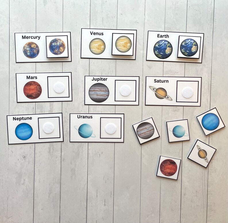 Planet Matching- Errorless Task Box Activity Set- for Toddlers ...