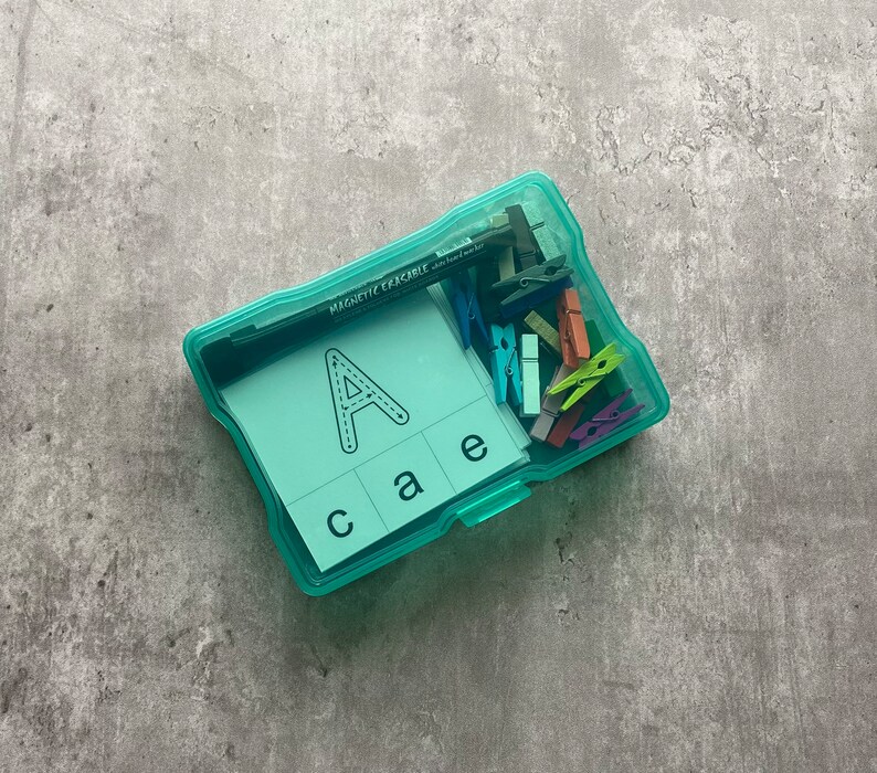 Letter Matching and Tracing-task Box Activity Set - Etsy