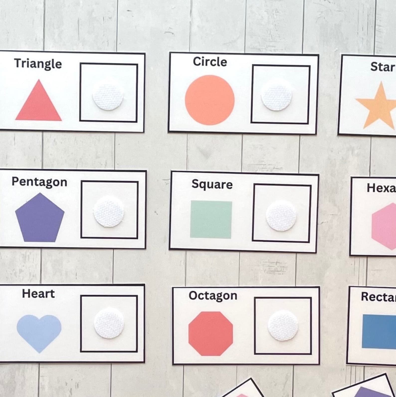 2D Shape Matching Task Box Activity Set- Montessori Printable ...