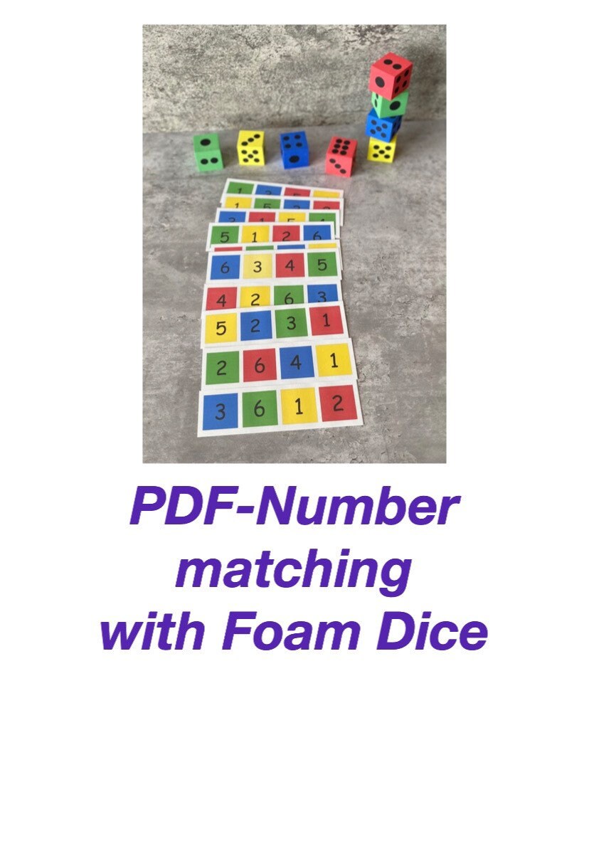 Number Matching Activity Cards-montessori Learning Toy for Preschool ...
