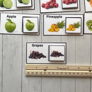 Fruit Matching- Task Box Activity Set- for Toddlers, Preschool ...