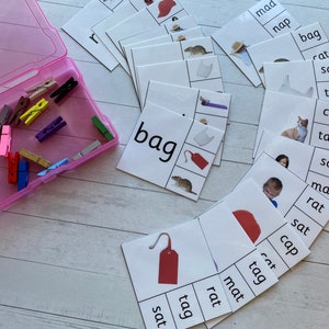Short A Vowel Sounds- Phonics Activity Set- Montessori Preschool ...