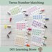 Teens Number Matching Ten Frames Clip Cards Task Box Activity Set for ...