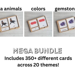 3 Part Cards Mega Bundle- 20 Themes- Nomenclature Cards- Montessori ...