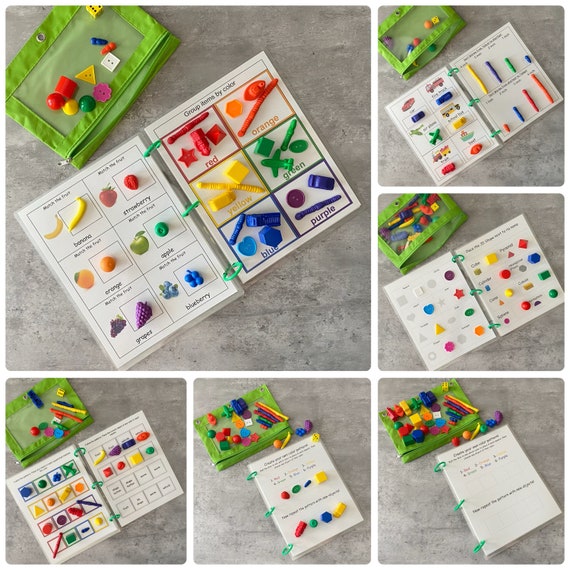 Rainbow Counters Preschool Activity Set - Etsy