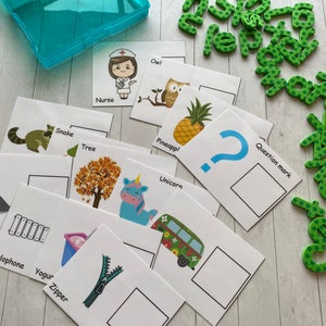 Beginning Sounds With Lowercase Letters- Task Box Activity Set ...