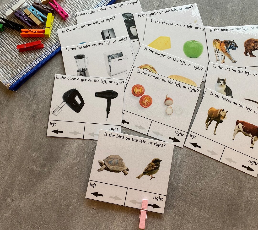 Left or Right Life Skills Activity Set Montessori Learning Toy for ...