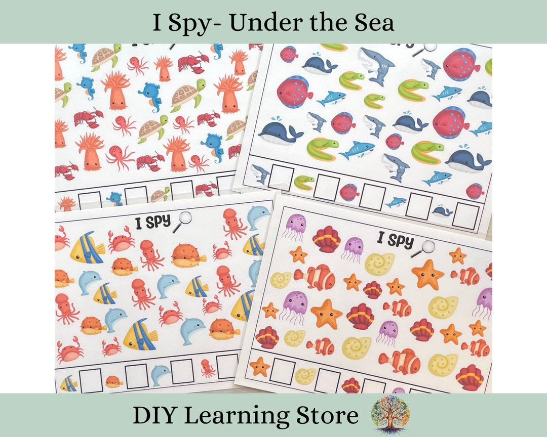 I Spy Games- Under the Sea Theme-preschool- Kindergarten- Special ...