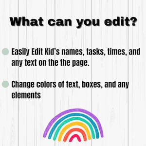 Editable Behavior Chart for Kids Printable, Editable, Canva Good ...