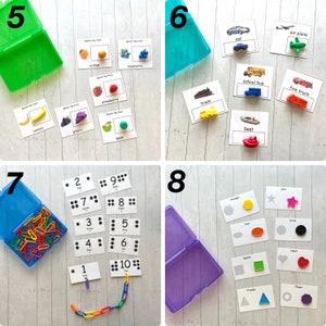 Preschool Activity Bundle- 16 Task Box Learning Activities and Carrying ...