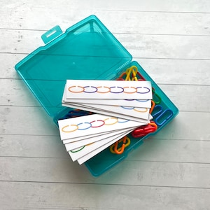 Link Patterns Task Box Set- Montessori Pattern Recognition- Early ...