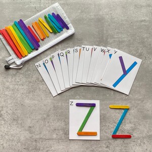 Craft Sticks Alphabet Activity Set - Etsy