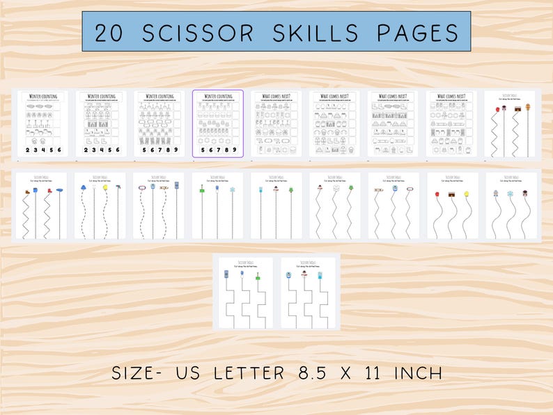 Winter Fine Motor Bundle- Worksheets for Preschool, Kindergarten ...