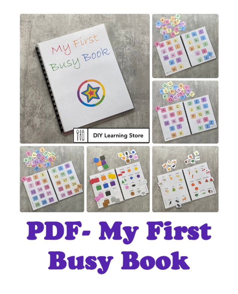 PDF My First Busy Book Toddler Activity Book / Special - Etsy