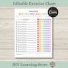 PRINTABLE, Challenge Tracker for Kids, Goal Tracker, Sticker Chart ...