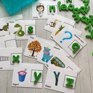 Beginning Sounds With Lowercase Letters- Task Box Activity Set ...