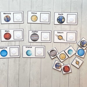 Planet Matching- Errorless Task Box Activity Set- for Toddlers ...