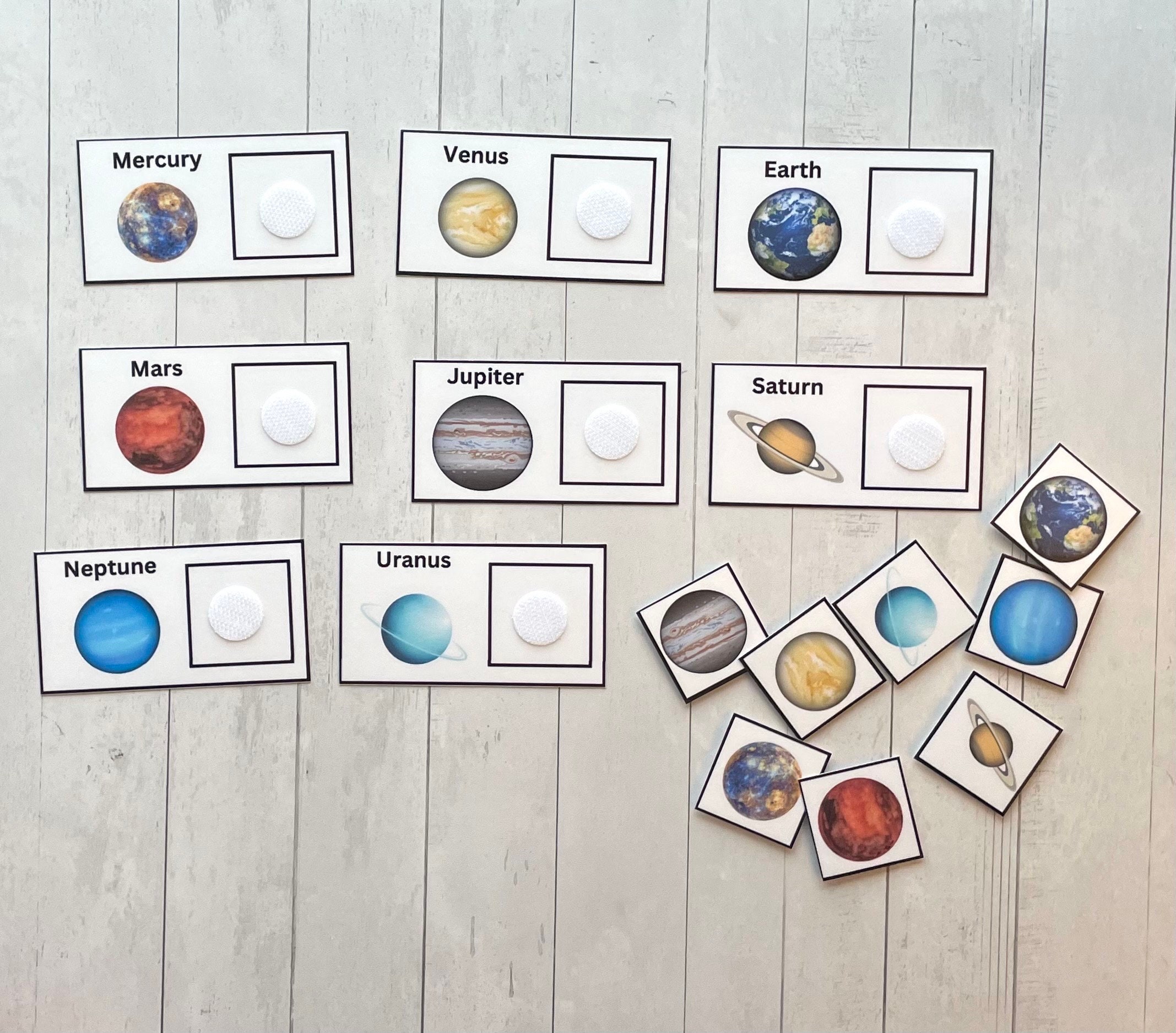 Planet Matching- Errorless Task Box Activity Set- for Toddlers ...