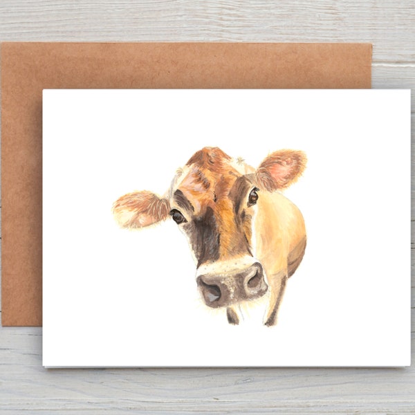 Cow Greeting Card - Etsy