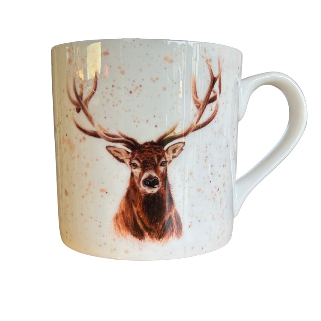 Stag Mug, Stag Bone China Mug, Stag China Mug, Gift for Him, Gift for ...