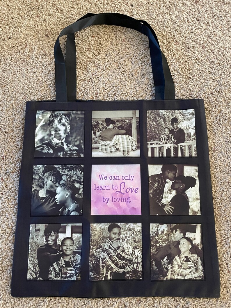 Photo Tote Bag Custom Photo Bag Personalized Family Photo - Etsy