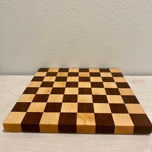 Black Walnut and Maple Wood Chess/checker Board - Etsy