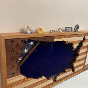 US Hardwood Military Shadow Box - Etsy