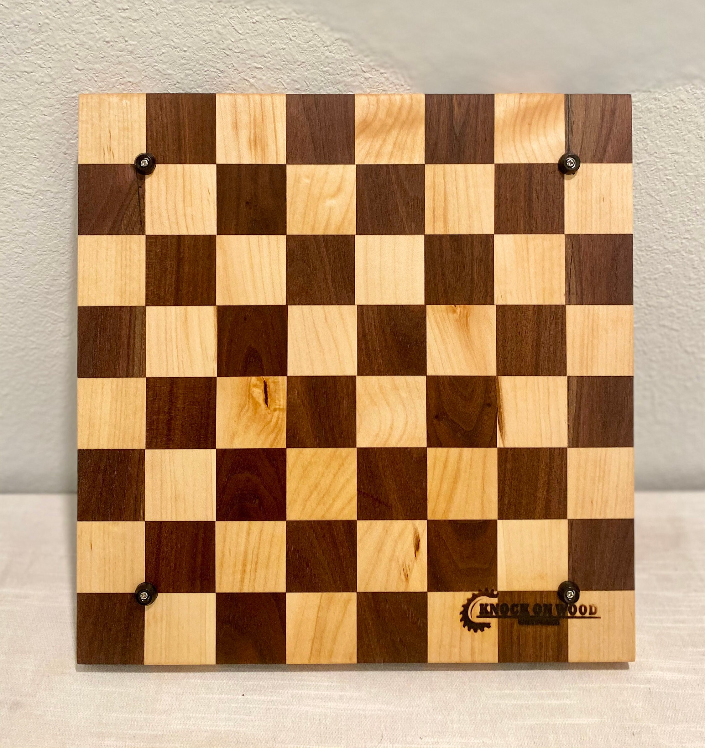 Black Walnut and Maple Wood Chess/checker Board - Etsy