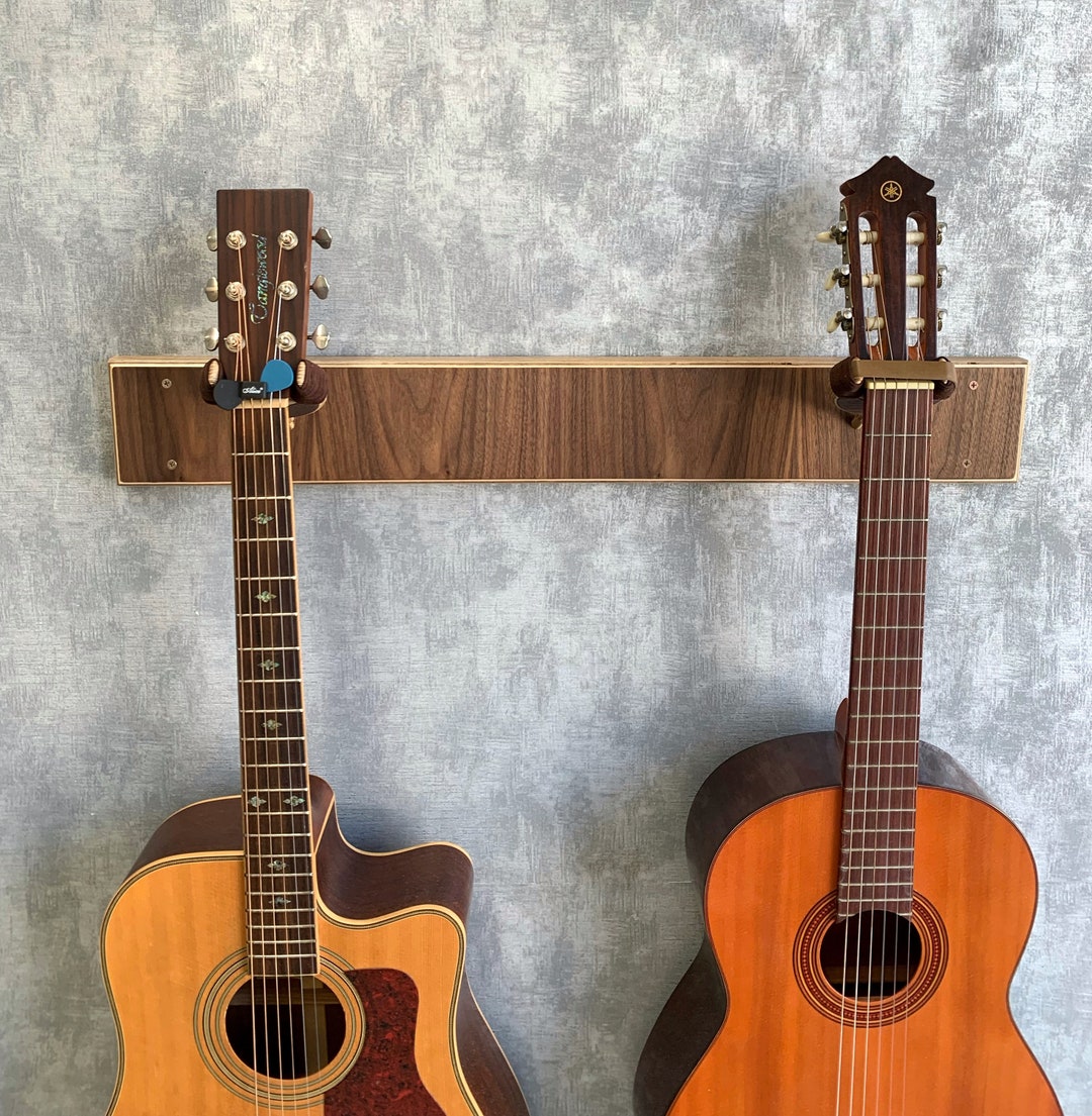 Multi Guitar Wall Mount, Two Guitar Wall Rack - Etsy Canada