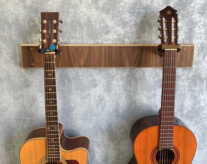 Multi Guitar Wall Mount, Two Guitar Wall Rack - Etsy