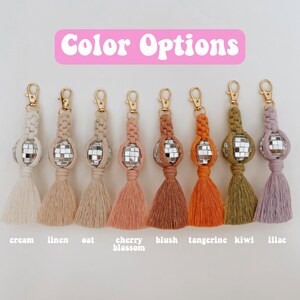 Disco Ball Keychain Macrame Disco Ball Keychain Macrame Keychains Bag ...
