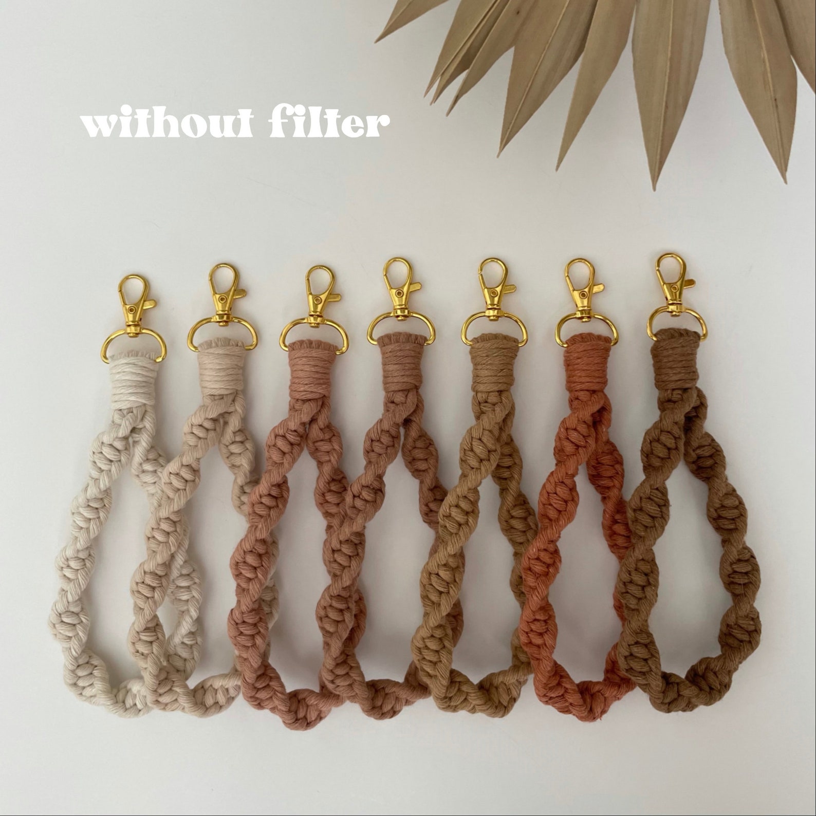 Macrame Wristlet Macrame Keychains Boho Keychains Boho | Etsy