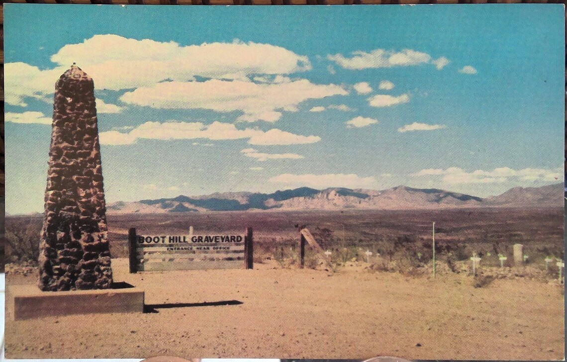 Boothill Graveyard, Tombstone, Arizona. Petley Color Card No. K287 ...