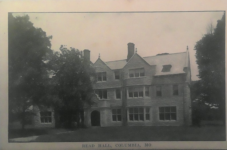 RPPC Read Hall, University of MO, Columbia, MO, Ca 1910 - Etsy
