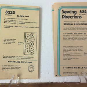 Vintage, Uncut, Simplicity Pattern #8225 for Making Five Fabric Dolls ...