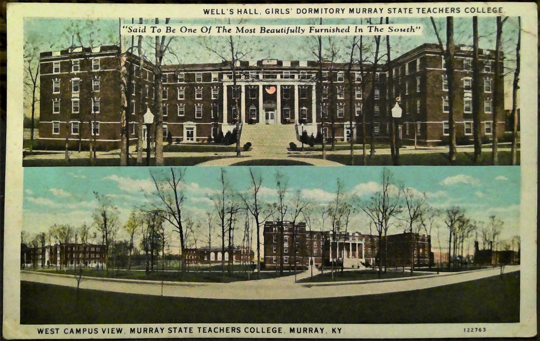 Wells Hall Girl's Dorm and West Campus View, Murray State Teachers ...