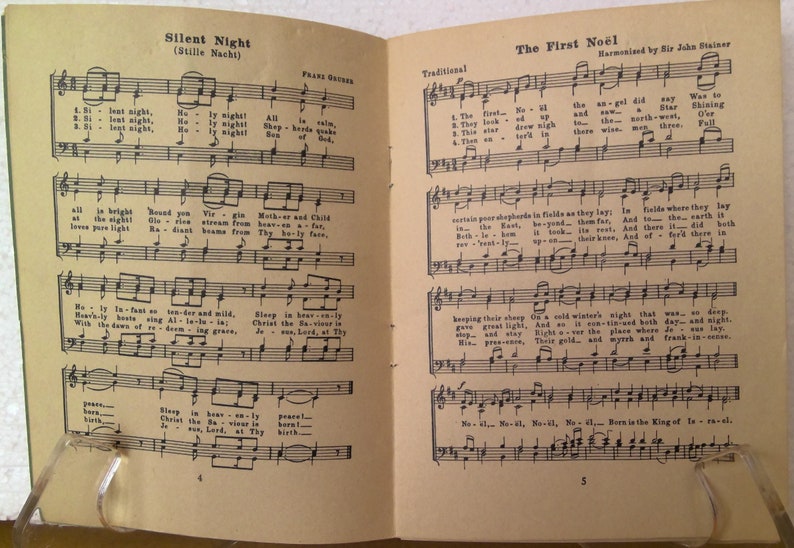 Christmas Carols Circa 1920 - Etsy